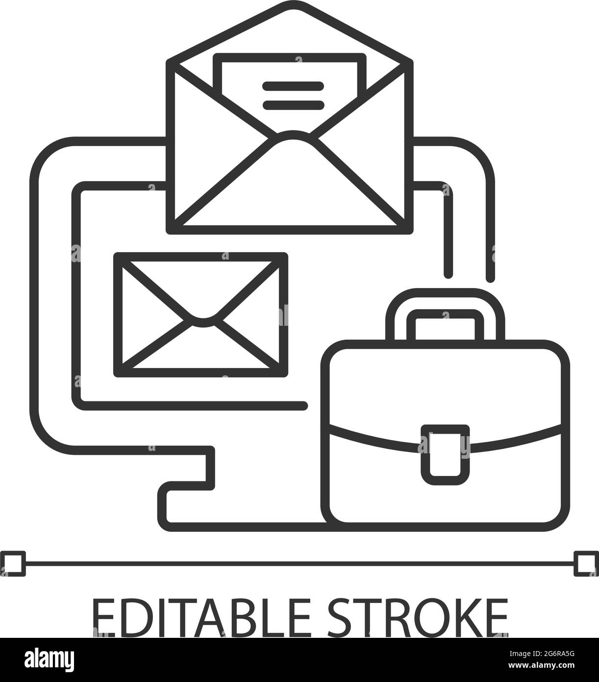 Online mail linear icon Stock Vector Image & Art - Alamy