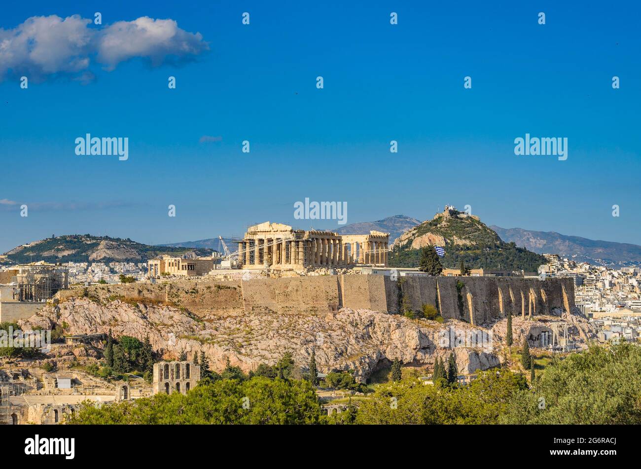Iconic view of the Acropolis of Athens, Greece Stock Photo - Alamy