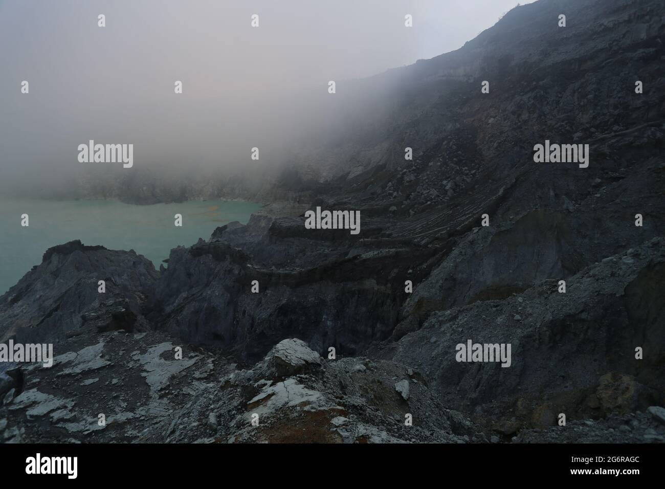 Blue flame Ijen and crater volcano East Java Indonesia Stock Photo - Alamy