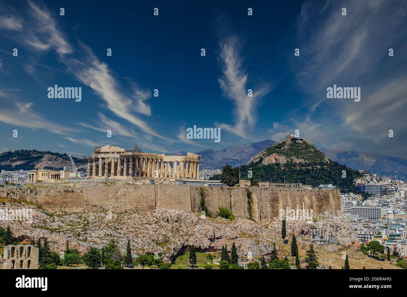 Iconic view of the Acropolis of Athens, Greece Stock Photo - Alamy