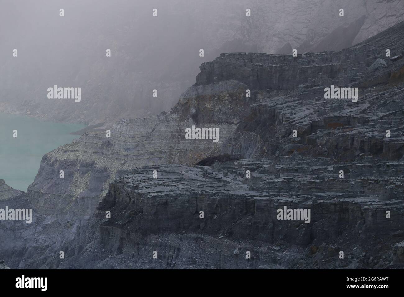 Blue flame Ijen and crater volcano East Java Indonesia Stock Photo - Alamy
