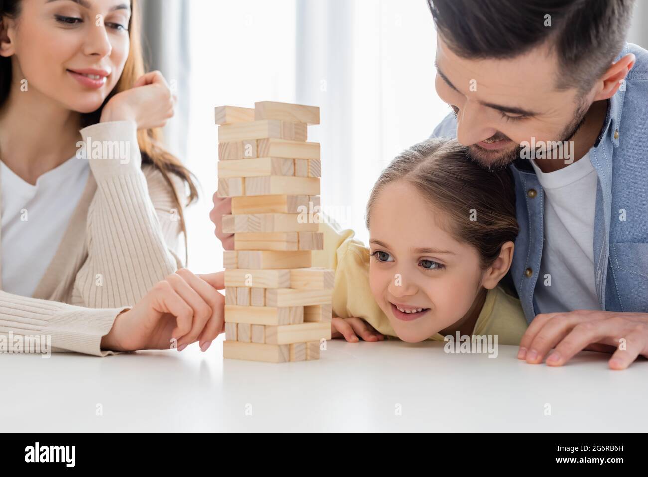 Family wood blocks hi-res stock photography and images - Alamy