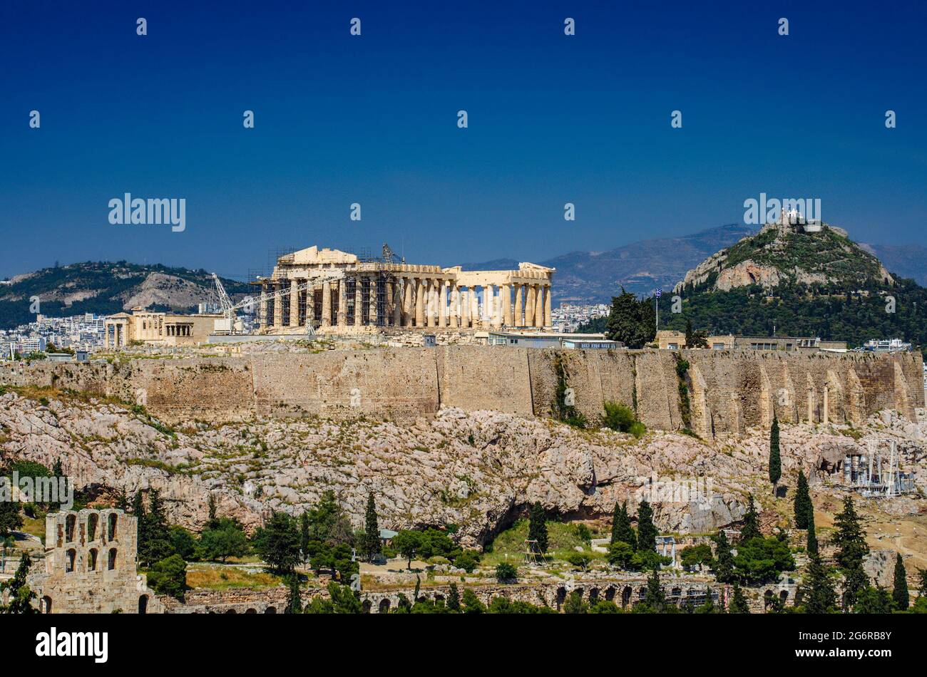 Iconic view of the Acropolis of Athens, Greece Stock Photo - Alamy