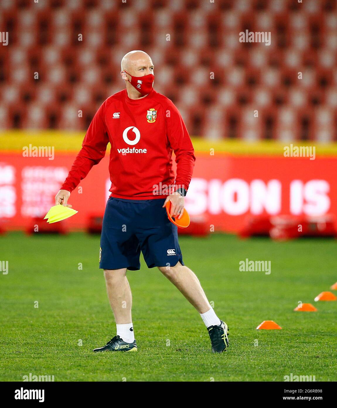 British and Irish Lions defense coach Steve Tandy during the Castle ...