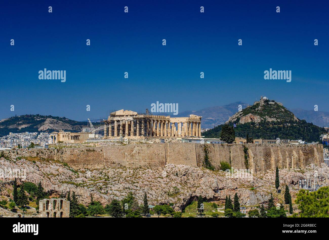 Iconic view of the Acropolis of Athens, Greece Stock Photo - Alamy