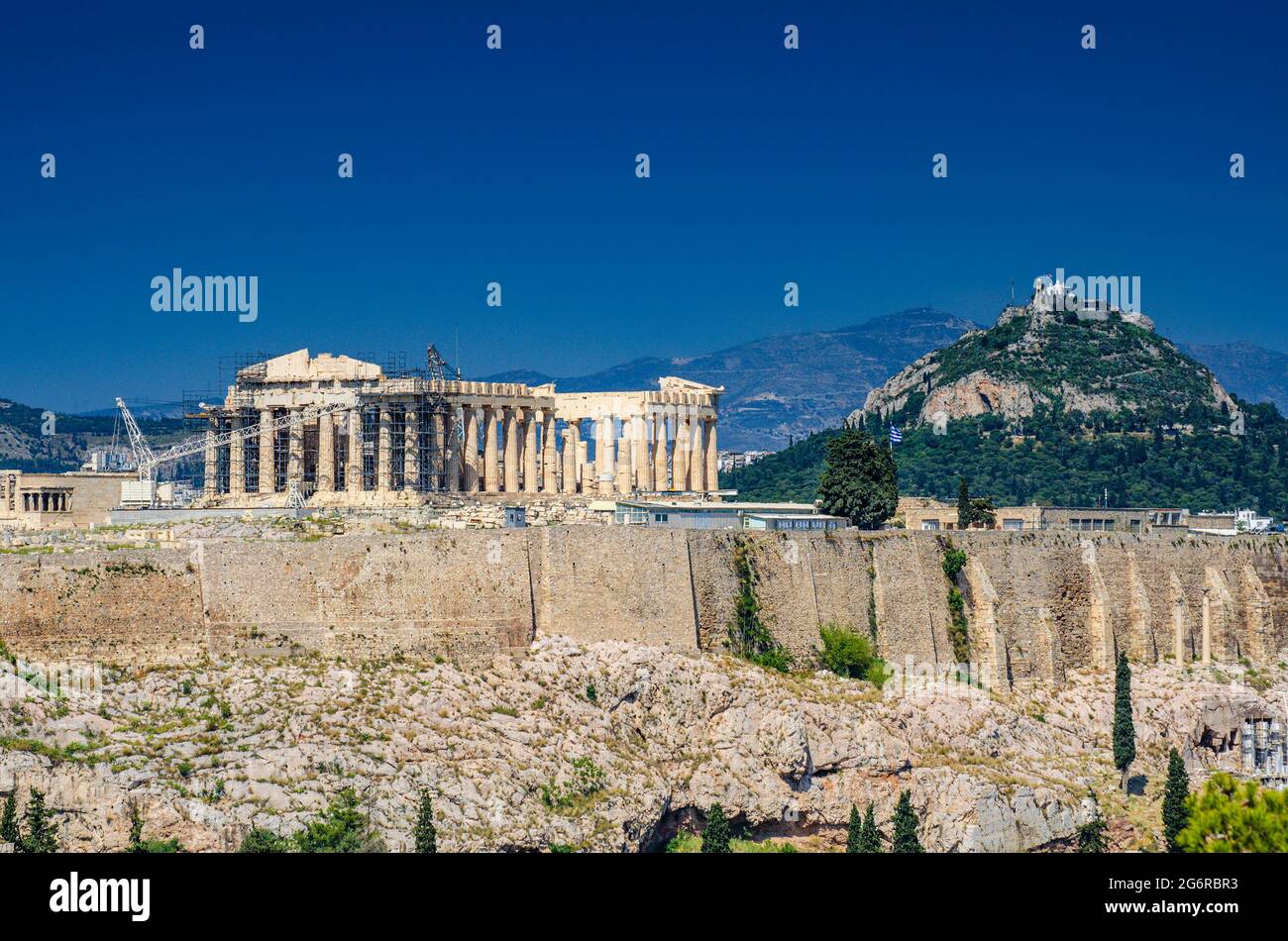 Iconic view of the Acropolis of Athens, Greece Stock Photo - Alamy