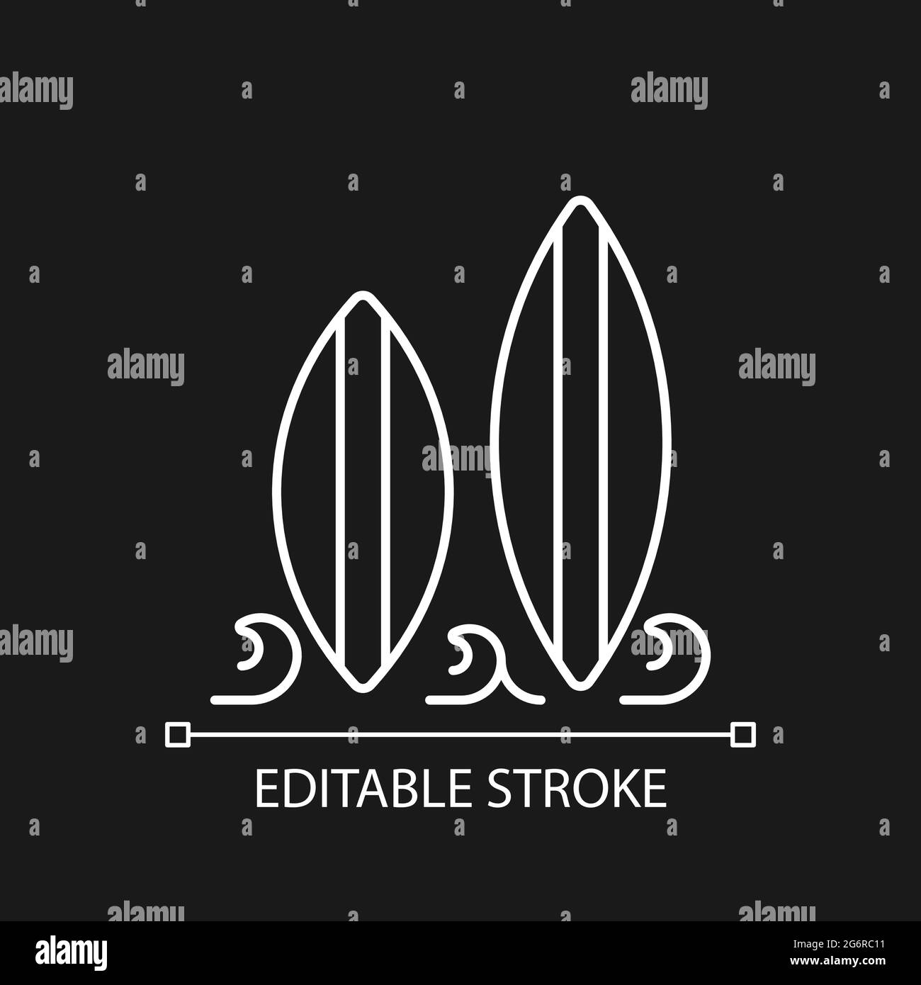 Surfboard equipment sport isolated Black and White Stock Photos ...