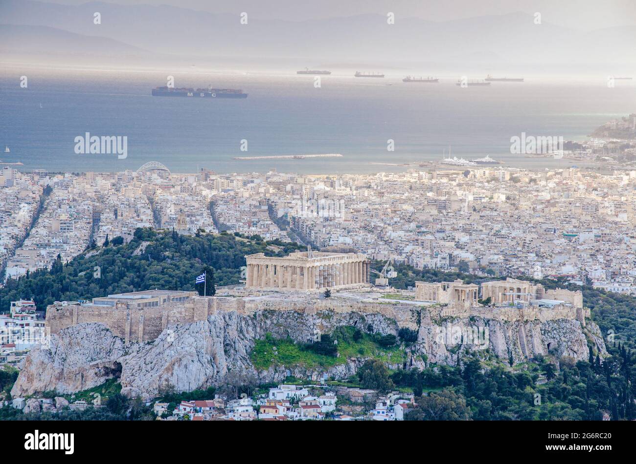 Iconic view of the Acropolis of Athens, Greece Stock Photo - Alamy