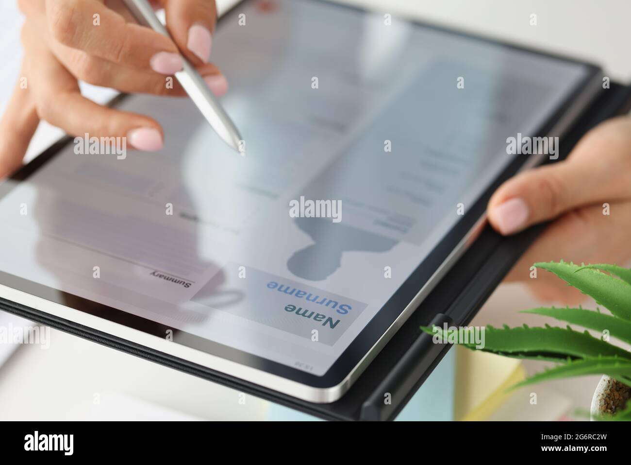 Resume cv curriculum vitae template hi-res stock photography and images ...