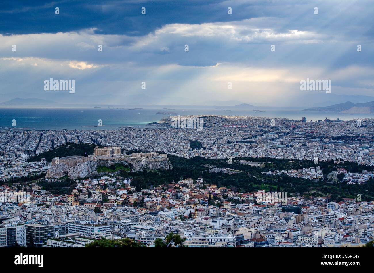 Iconic view of the Acropolis of Athens, Greece Stock Photo - Alamy