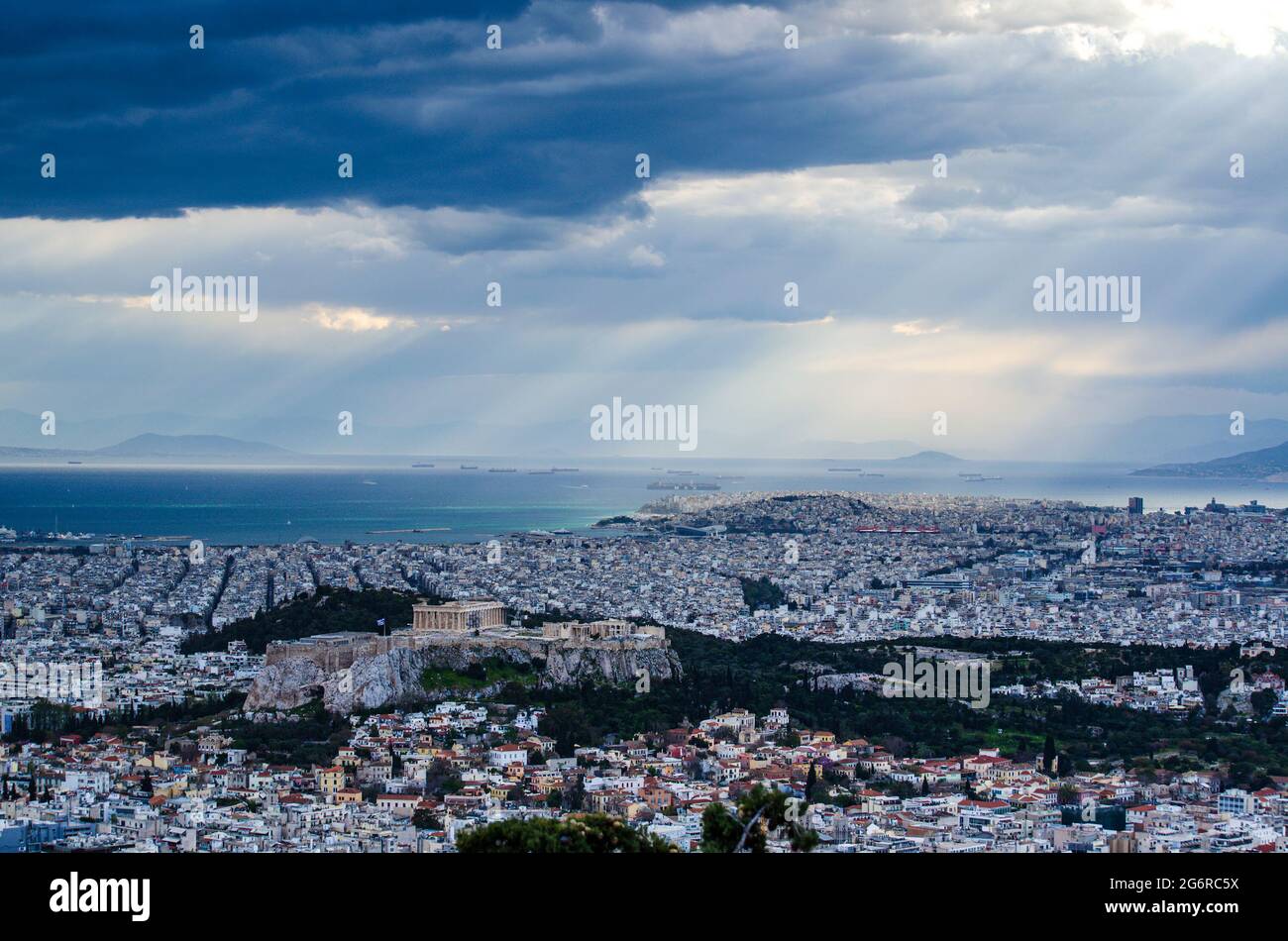 Iconic view of the Acropolis of Athens, Greece Stock Photo - Alamy