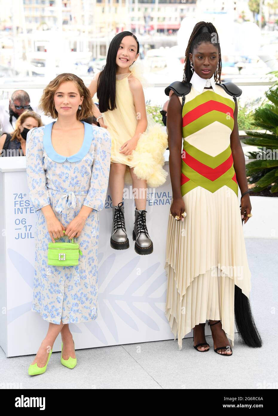 Cannes, France, 8 July 2021 Haley Lu Richardson, Malea Emma ...