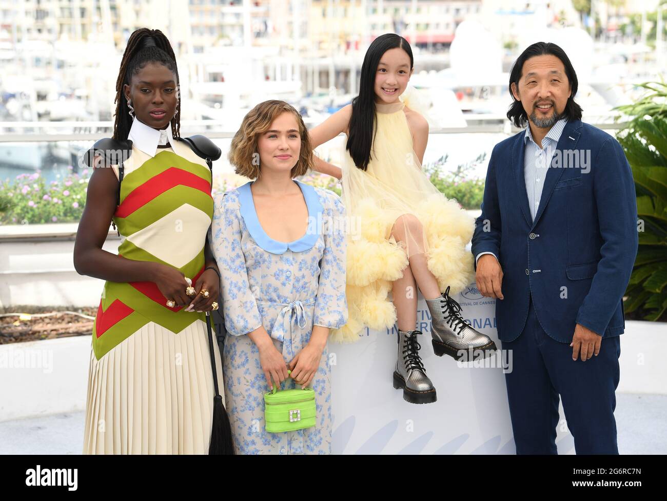 Cannes, France, 8 July 2021 Haley Lu Richardson, Malea Emma ...