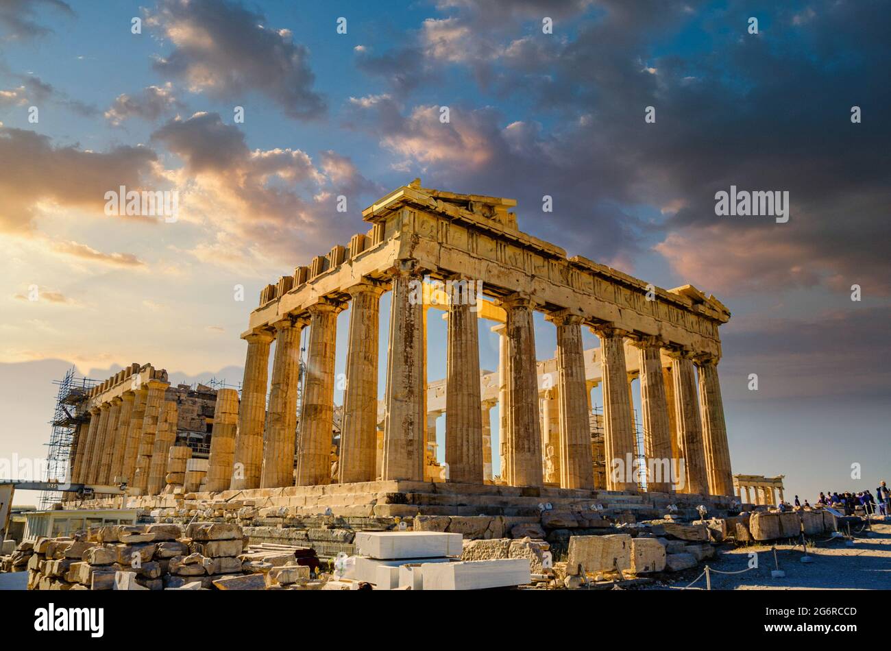 Iconic view of the Acropolis of Athens, Greece Stock Photo - Alamy