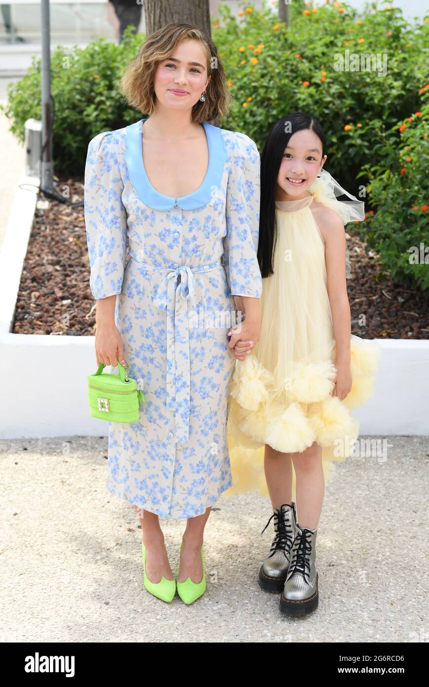 Cannes, France, 8 July 2021 Haley Lu Richardson and Jodie Turner-Smith ...