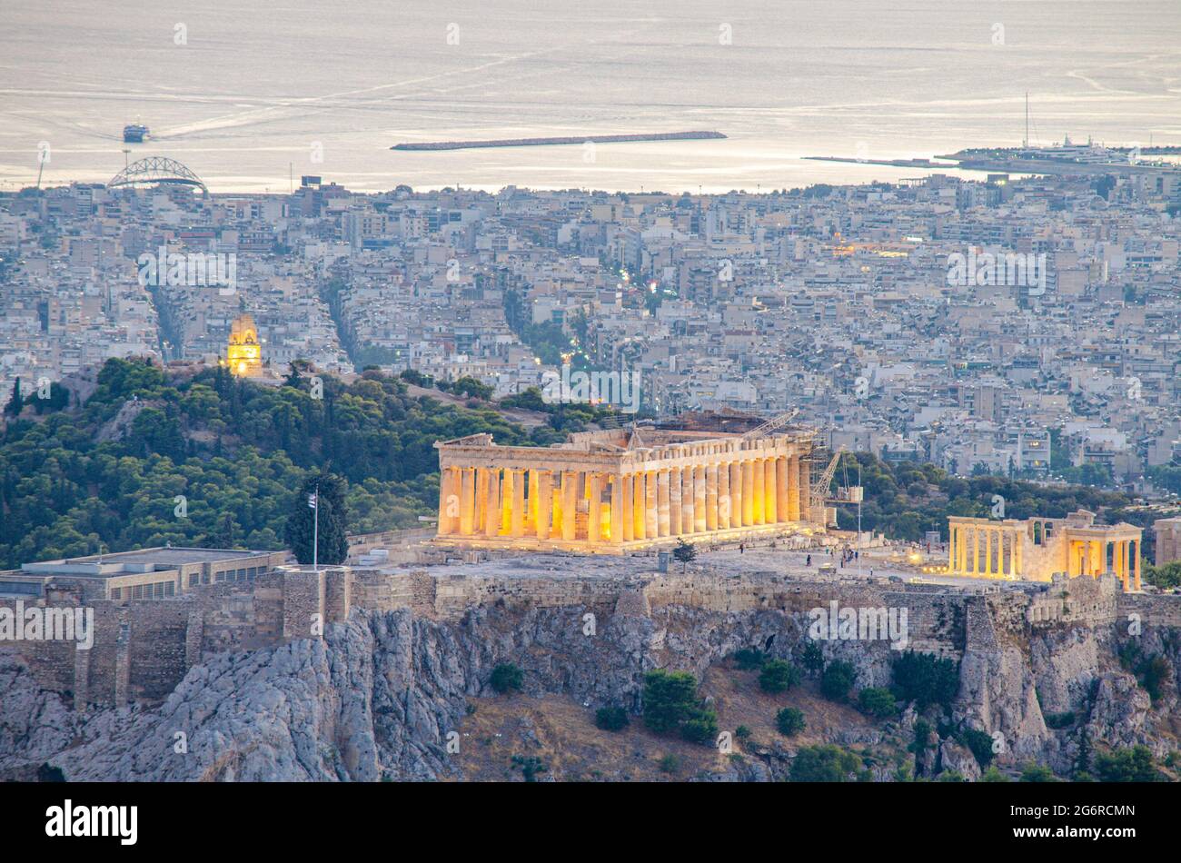 Iconic view of the Acropolis of Athens, Greece Stock Photo - Alamy