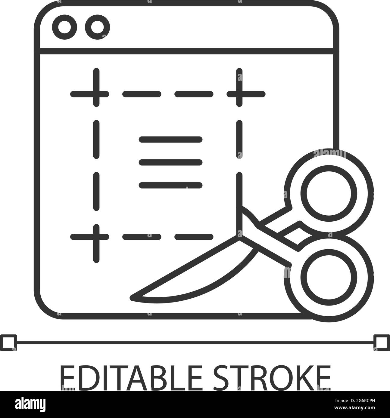 Screen sampling linear icon Stock Vector Image & Art - Alamy