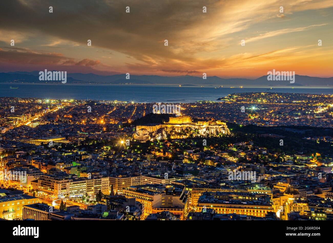 Iconic view of the Acropolis of Athens, Greece Stock Photo - Alamy