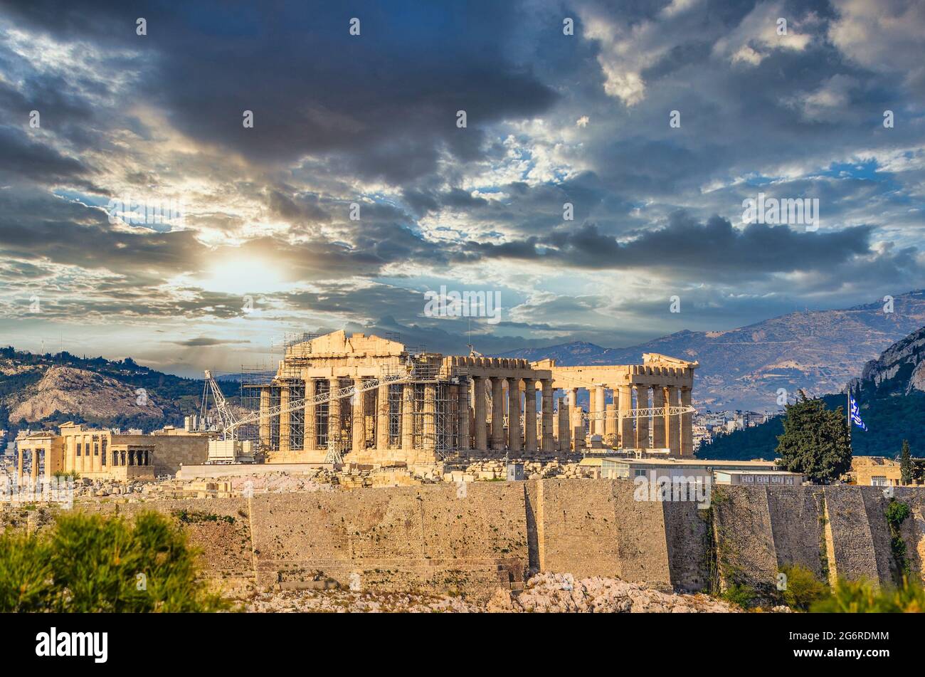 Iconic view of the Acropolis of Athens, Greece Stock Photo - Alamy