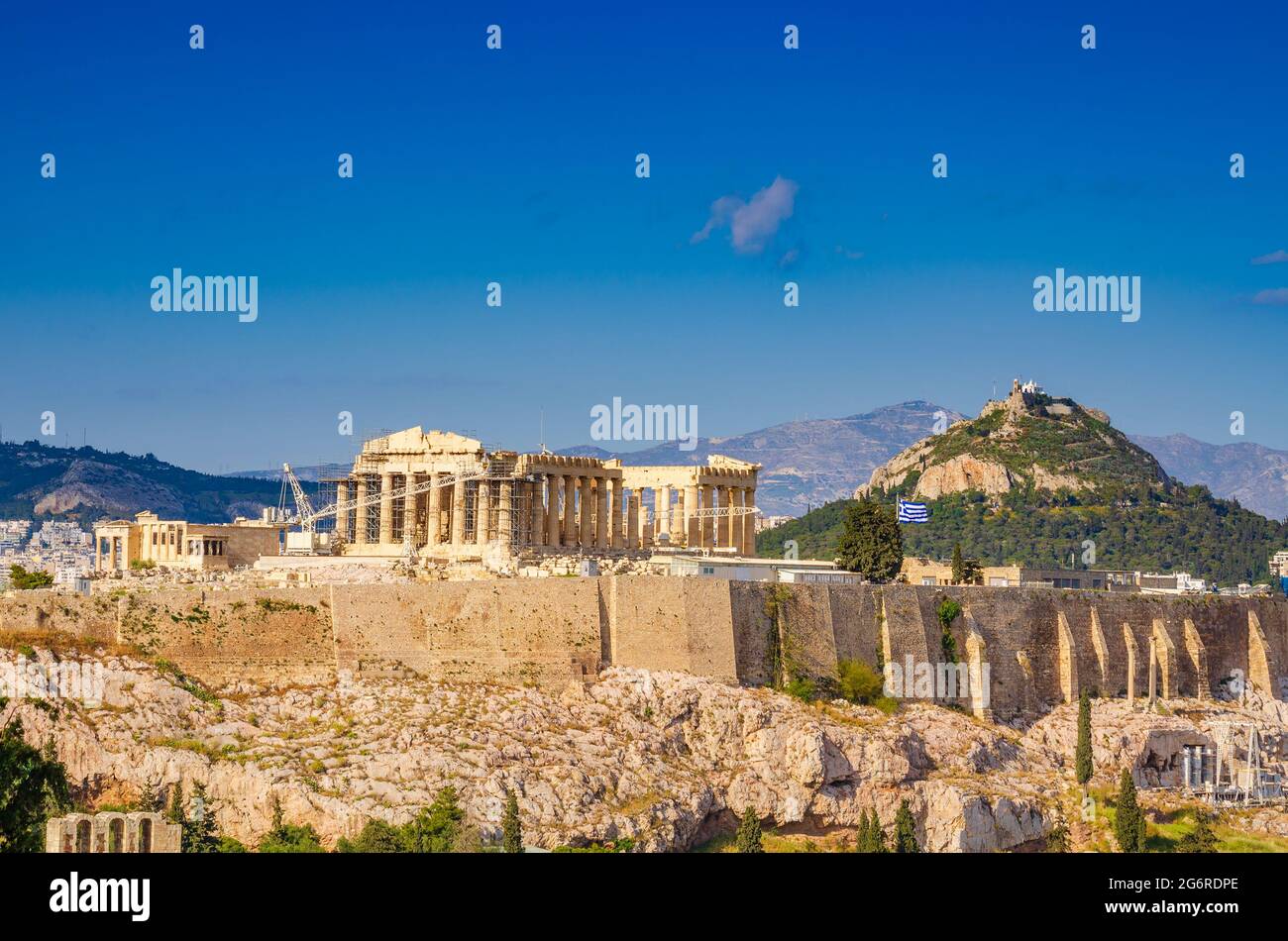 Iconic view of the Acropolis of Athens, Greece Stock Photo - Alamy