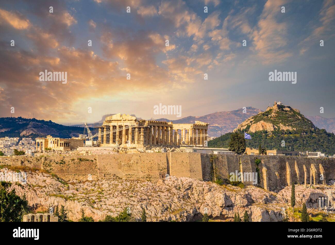 Iconic view of the Acropolis of Athens, Greece Stock Photo - Alamy