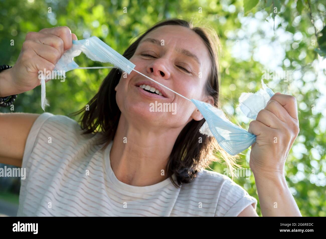 Remove mask hi-res stock photography and images - Alamy