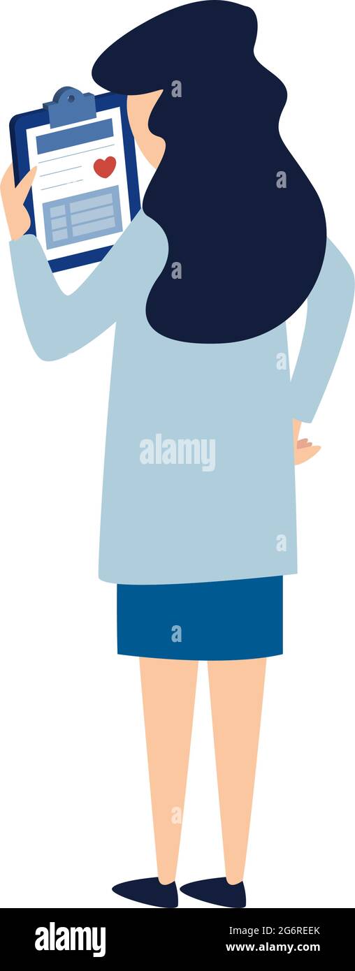 Nurse work hospital clipboard Stock Vector Images - Alamy