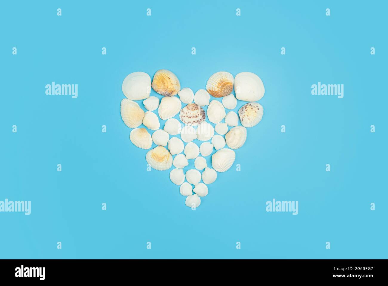 Heart made shells on beach hi-res stock photography and images - Alamy