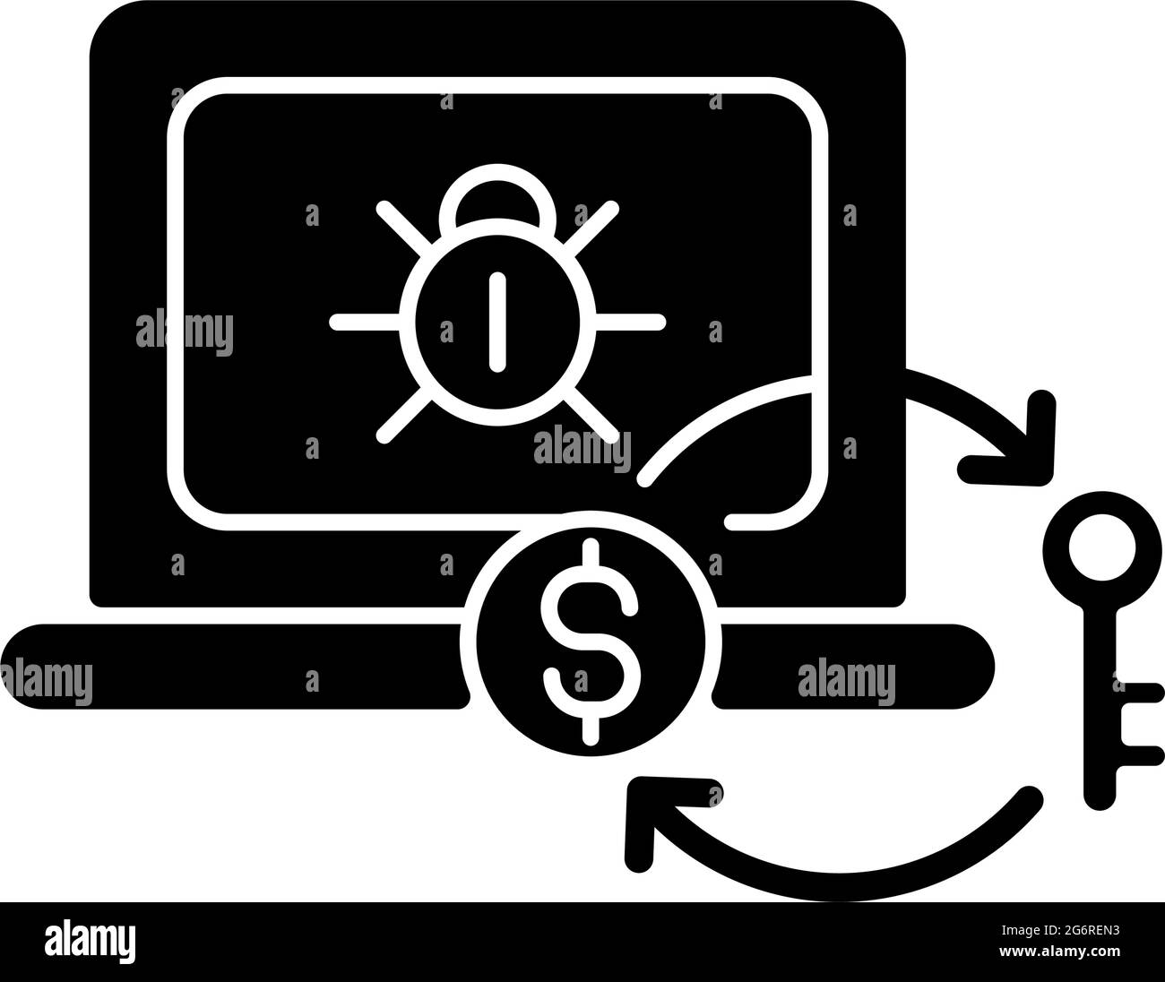 Ransomware black glyph icon Stock Vector Image & Art - Alamy