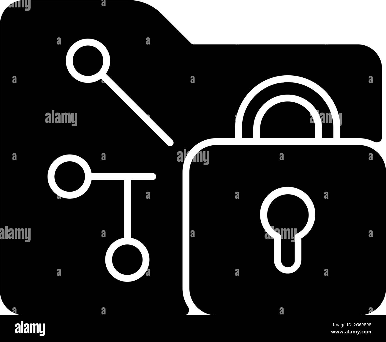 Data encryption black glyph icon Stock Vector Image & Art - Alamy