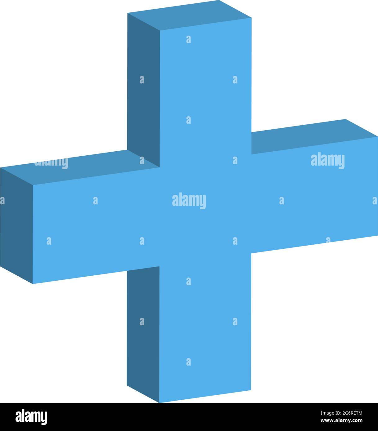 medical cross symbol isometric icon Stock Vector Image & Art - Alamy