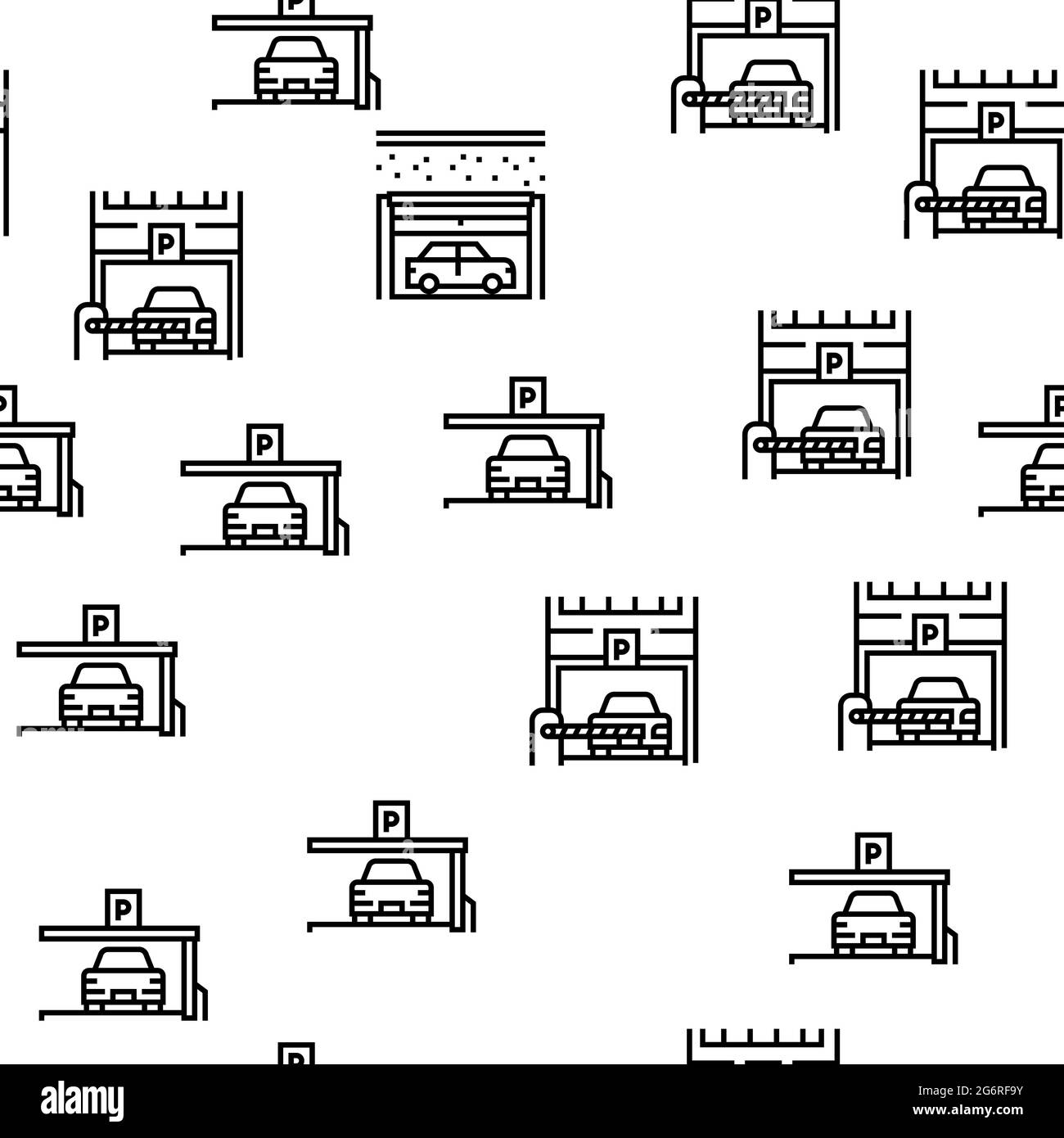 Underground Parking Vector Seamless Pattern Stock Vector Image & Art ...