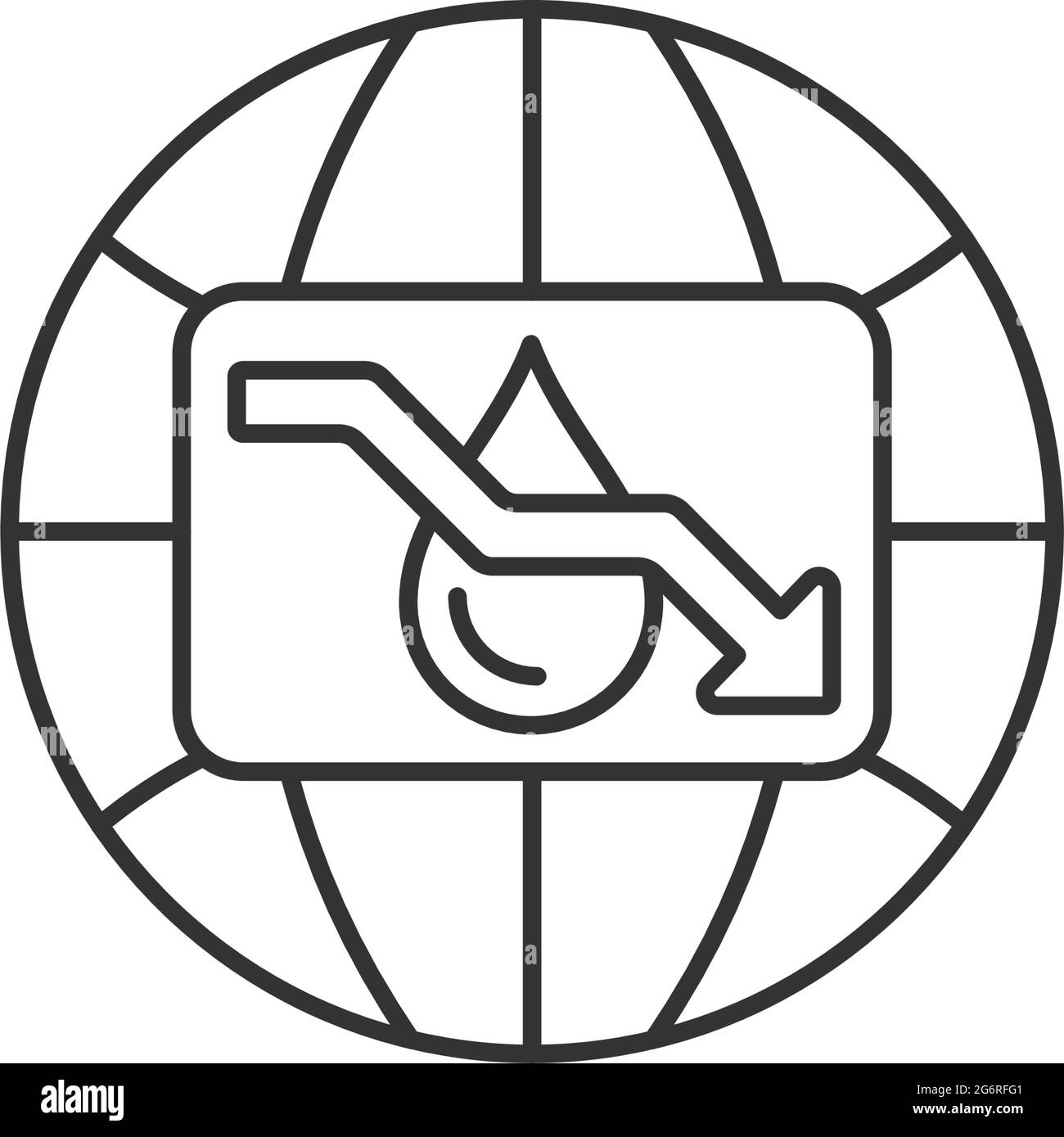 Water scarcity linear icon Stock Vector Image & Art - Alamy