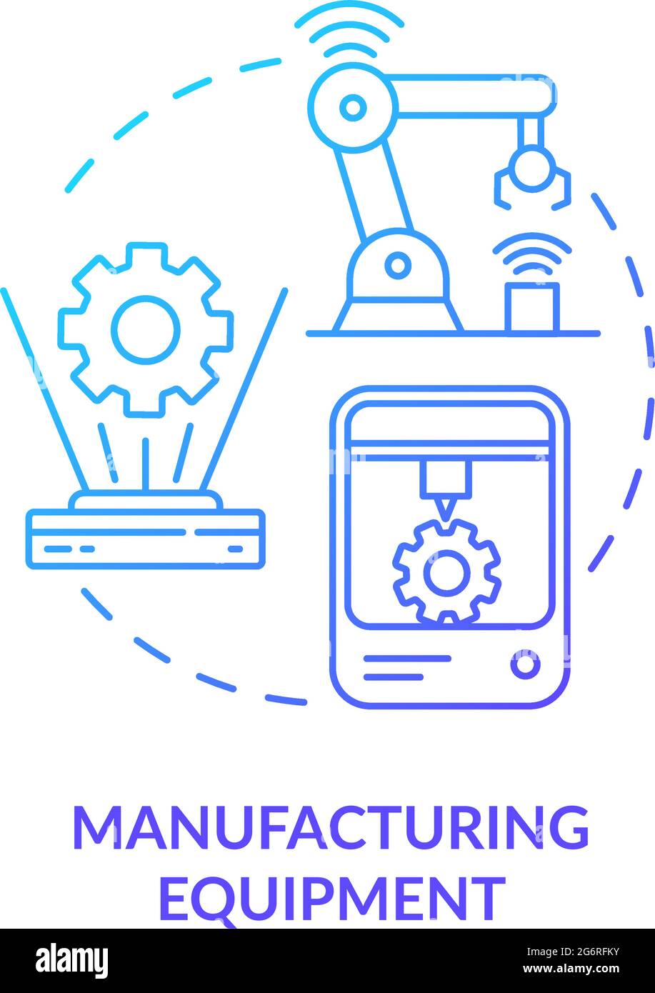 Manufacturing equipment concept icon Stock Vector Image & Art - Alamy