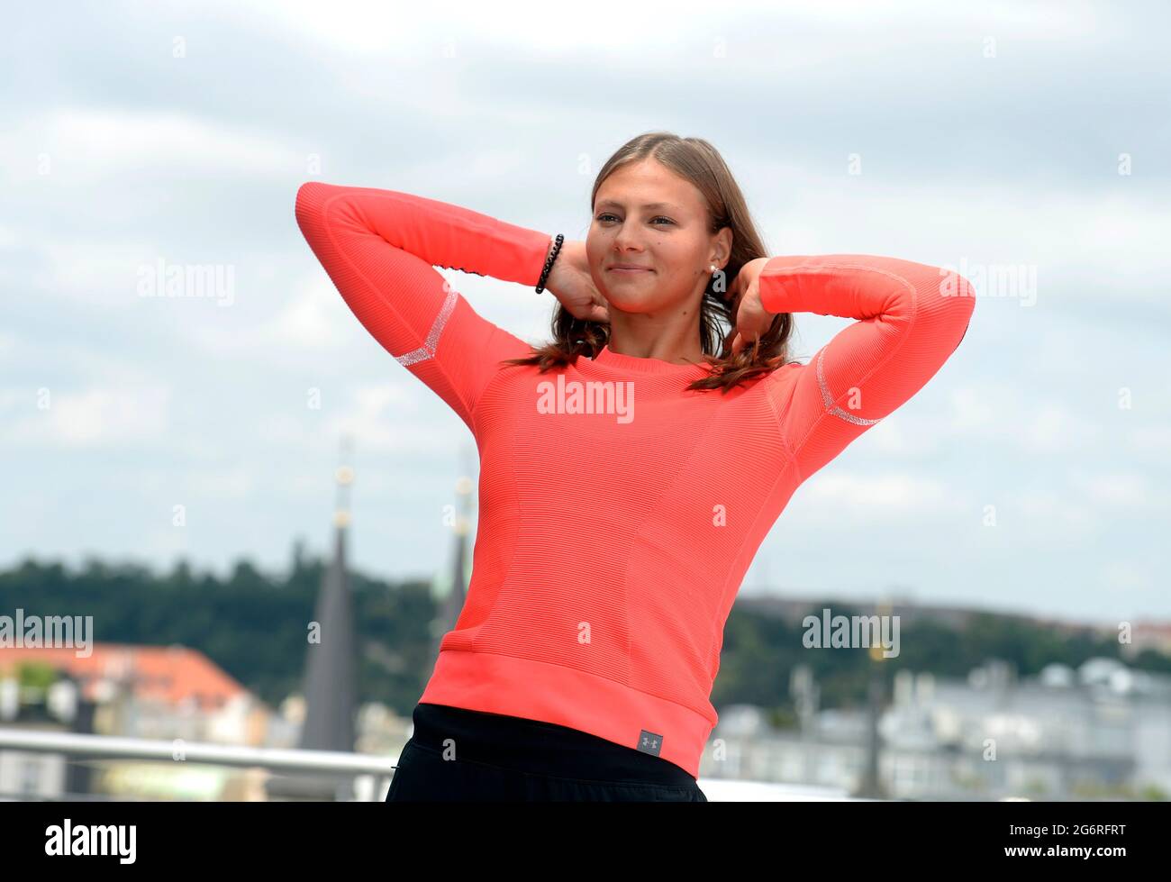 Prague, Czech Republic. 8th July, 2021. Czech swimmer Barbora Seemanova ...