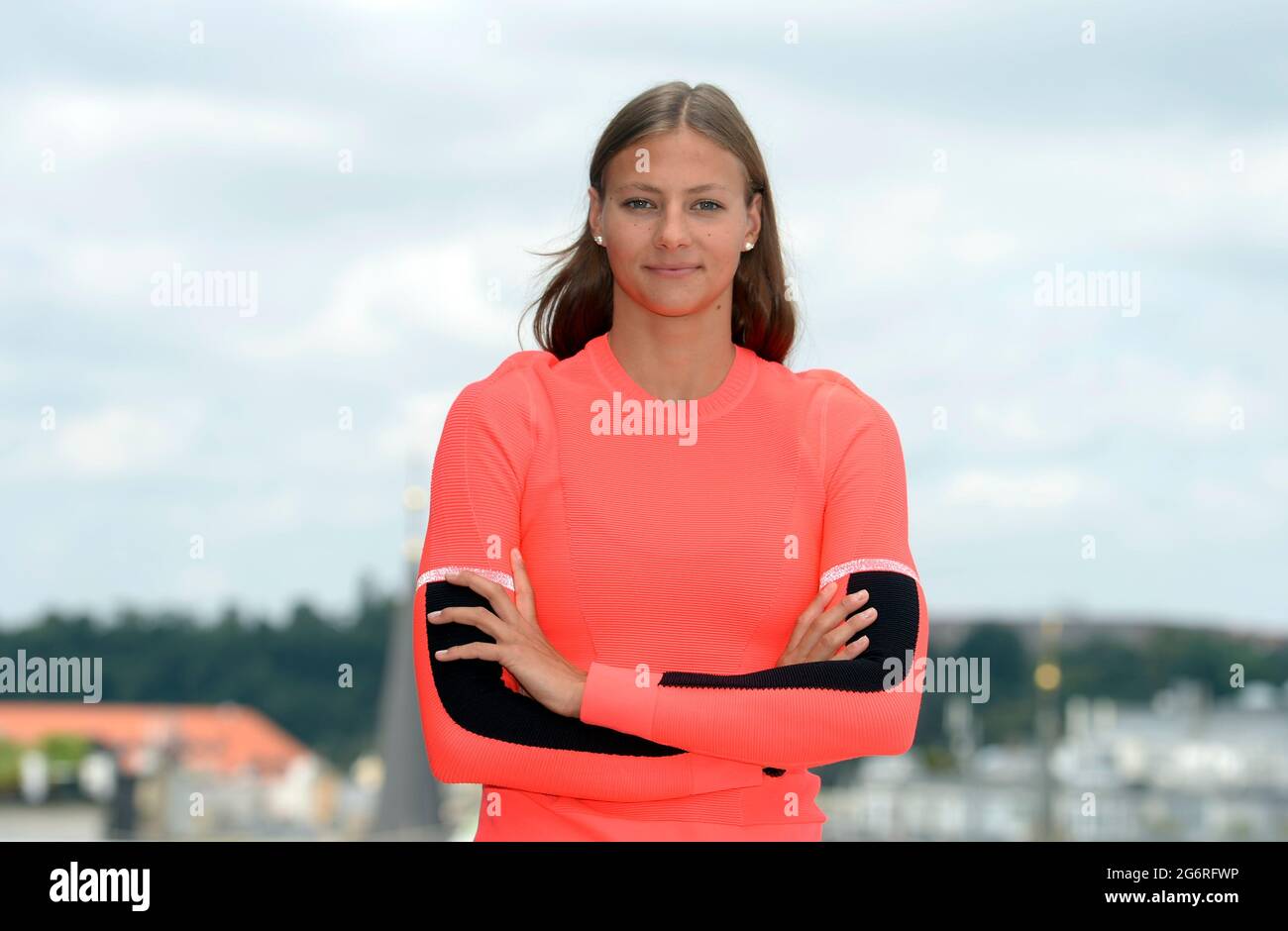 Prague, Czech Republic. 8th July, 2021. Czech swimmer Barbora Seemanova ...