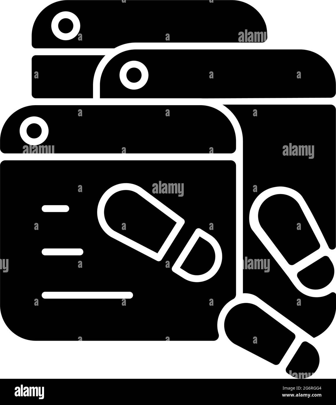 Digital trail icon Cut Out Stock Images & Pictures - Alamy