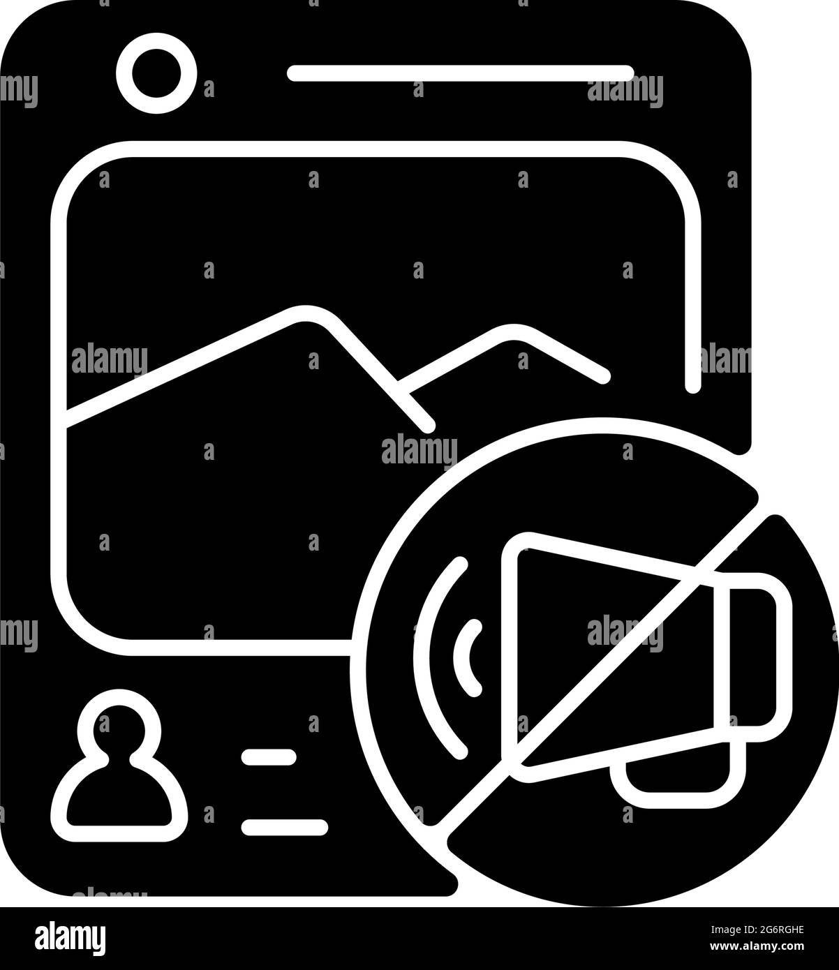 Social media censorship black glyph icon Stock Vector Image & Art - Alamy