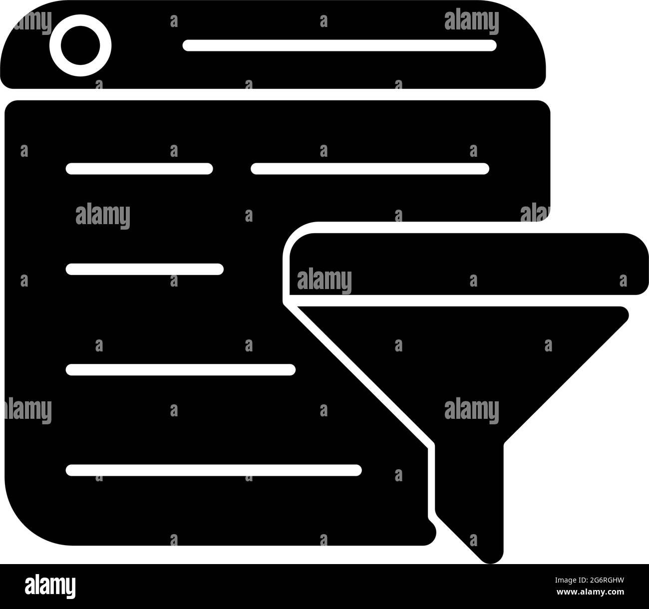 Filter bubble icon Cut Out Stock Images & Pictures - Alamy