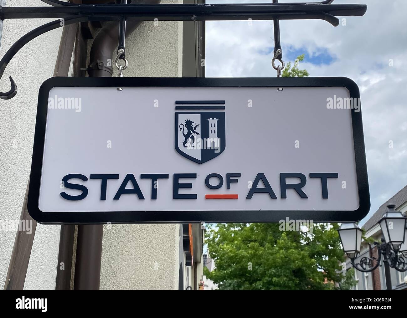 Roermond, Netherlands - July 1. 2021: View on store facade with logo ...