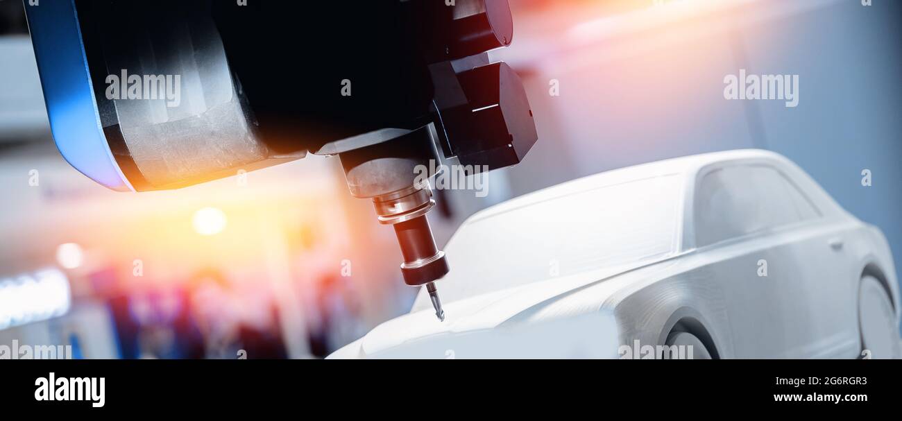 Milling CNC manufacturing process of making mock-up of car for modern ...