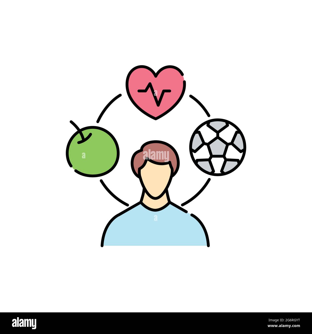 Mobile healthy life style Stock Vector Images - Alamy