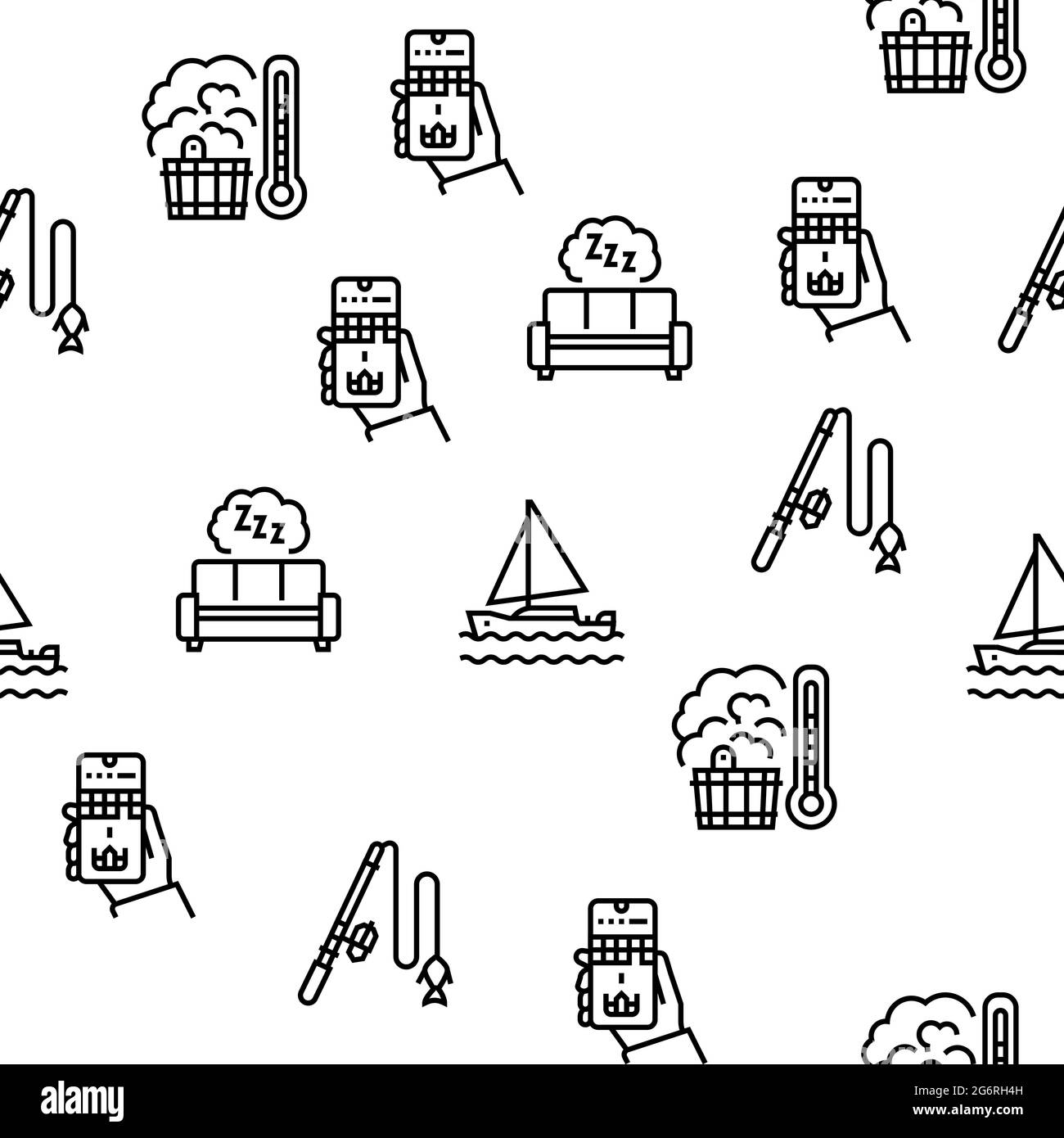 Mens Leisure Time Collection Icons Set Vector Stock Vector Image & Art ...