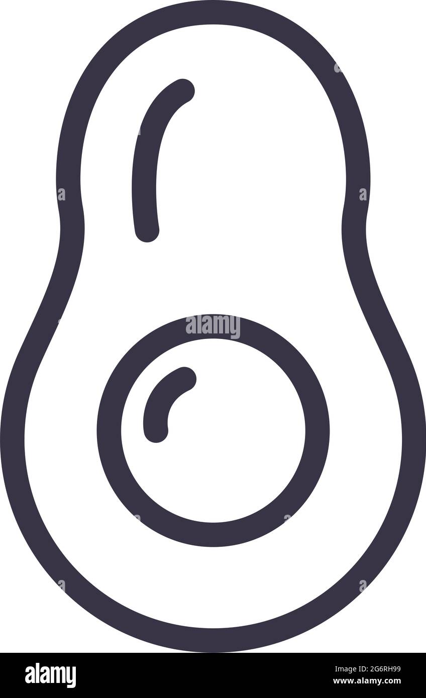 Avocado half pit leaf Cut Out Stock Images & Pictures - Alamy