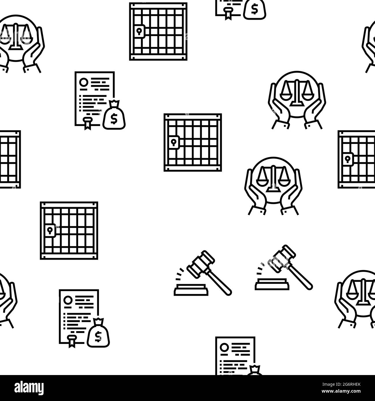 Law Justice Dictionary Collection Icons Set Vector Stock Vector Image ...