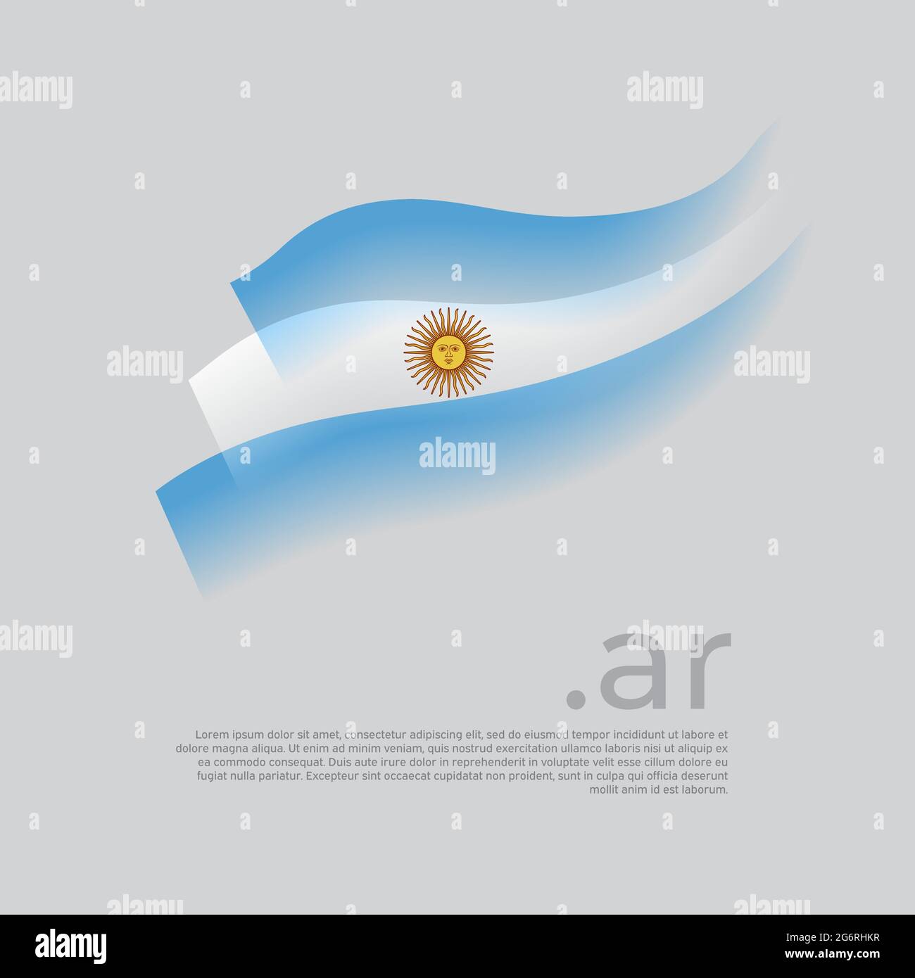 Argentina flag watercolor. Stripes colors of the argentinian flag on a ...
