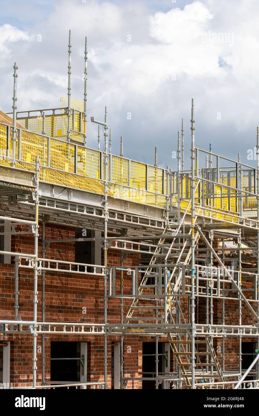Stages of construction; Farington Mews large housing development Matrix ...
