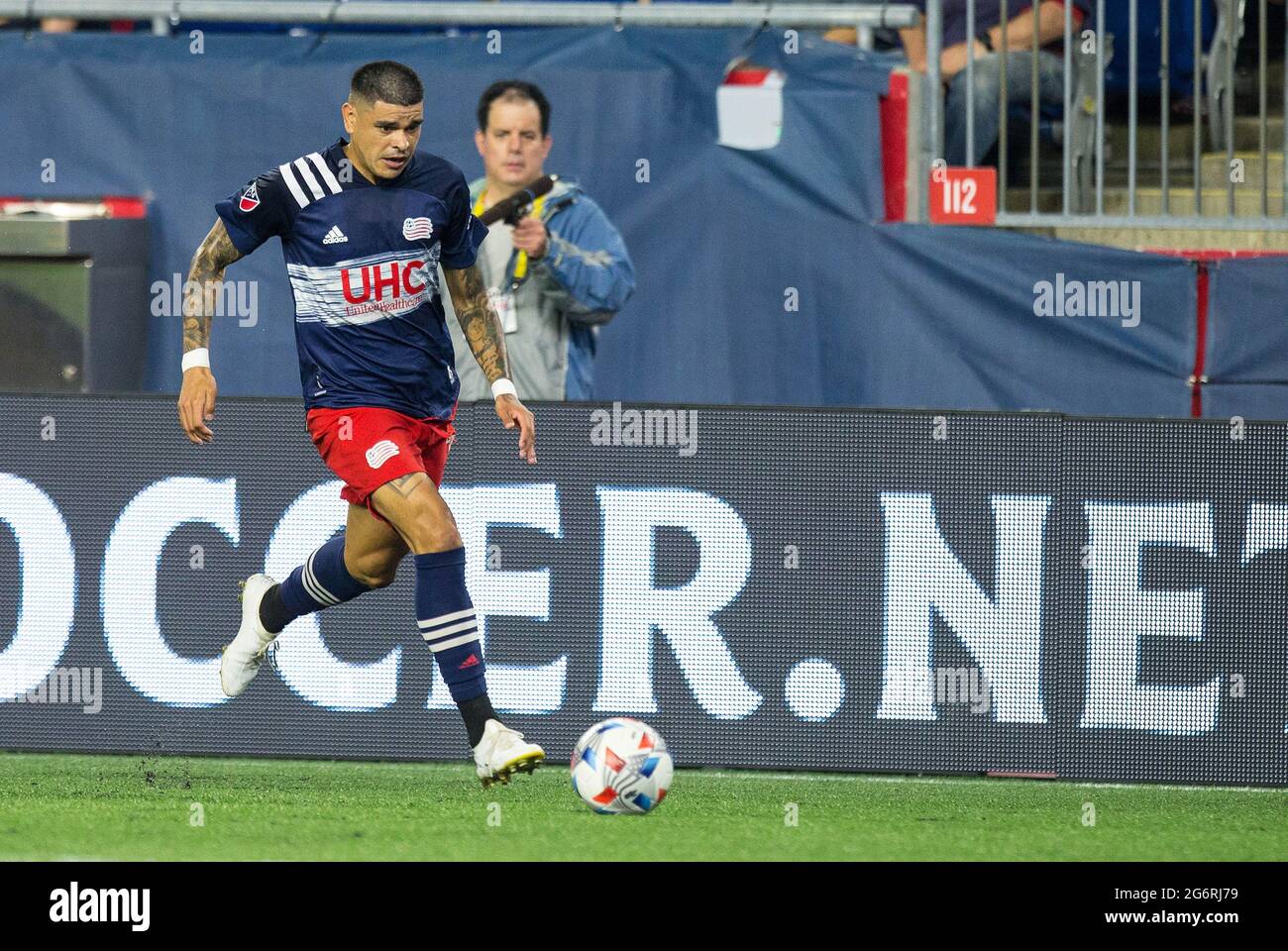 Gillette Stadium. 7th July, 2021. MA, USA; New England Revolution ...