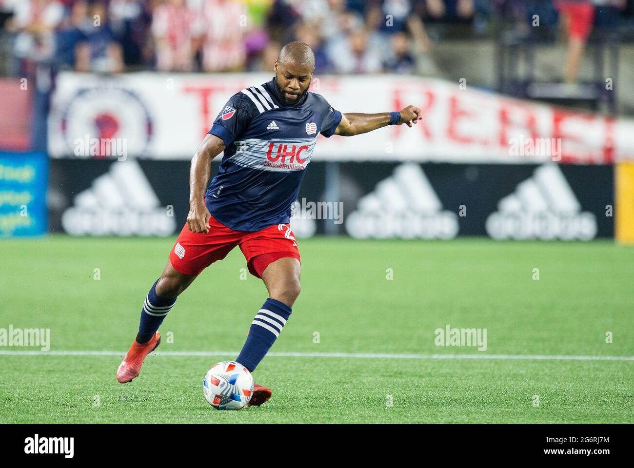 Gillette Stadium. 7th July, 2021. MA, USA; New England Revolution ...