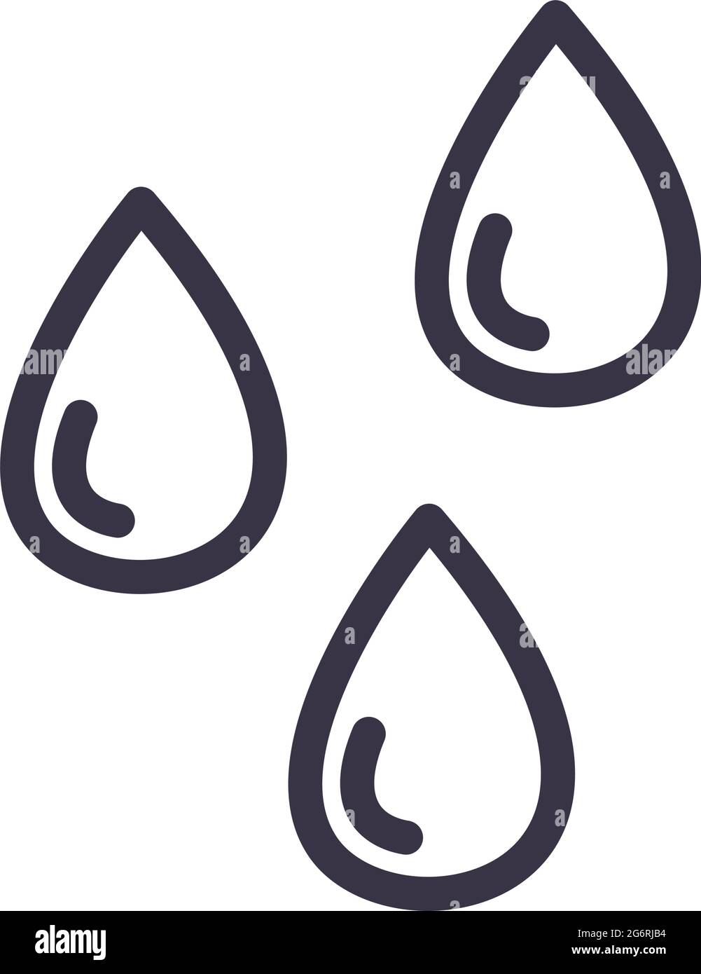 Three water drops Stock Vector Images - Alamy